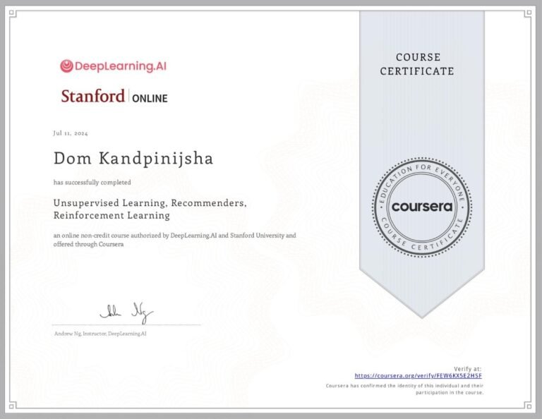 Machine Learning Specialization by DeepLearning.AI x Stanford ...